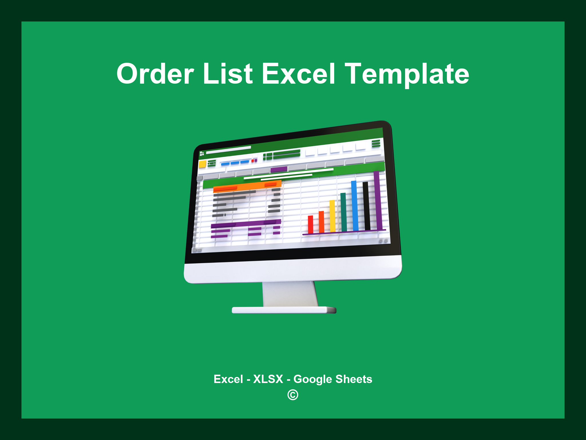 Order List Excel Template